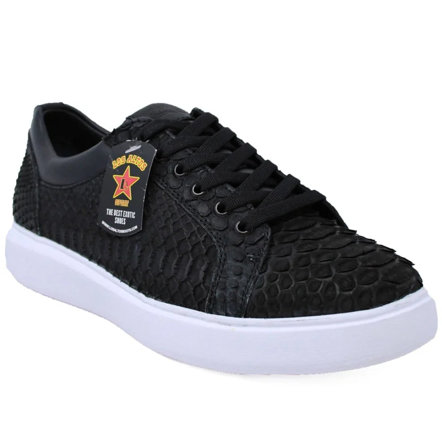 Genuine Full Python Skin Sneakers - Black – My Store