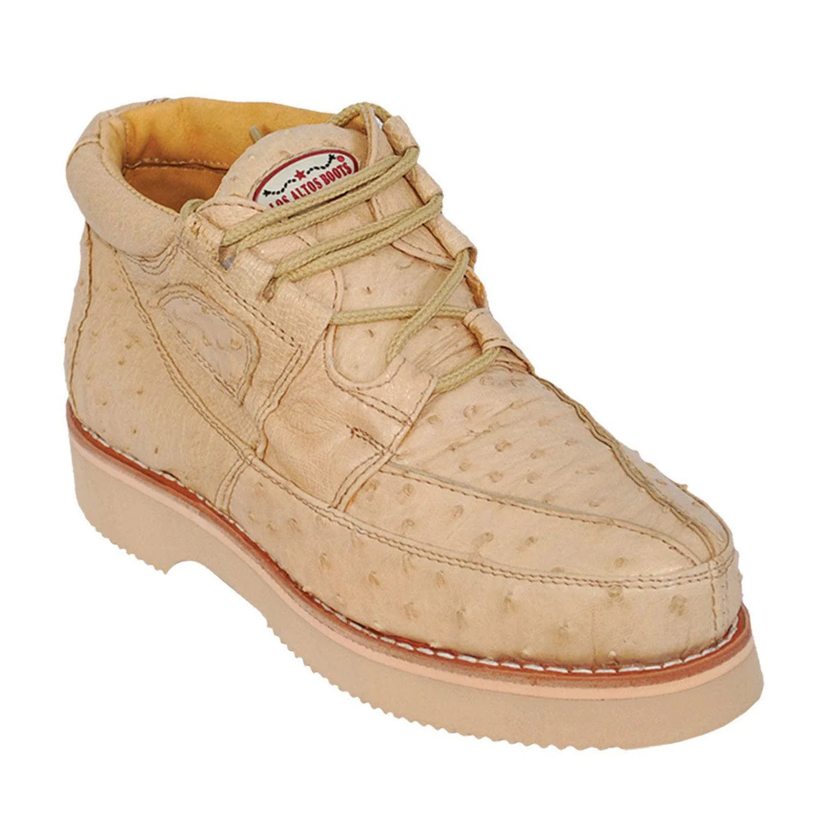 Genuine Full Quill Ostrich Skin High Top Sneakers - Oryx – My Store